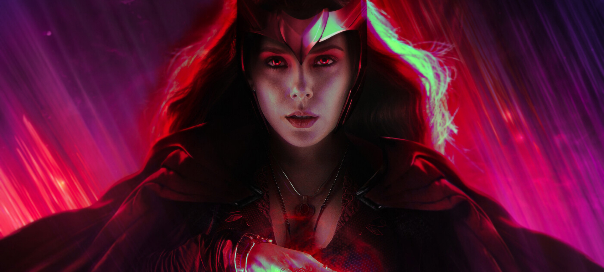 2037x919 Wanda Maximoff Art WandaVision 2037x919 Resolution Wallpaper ...