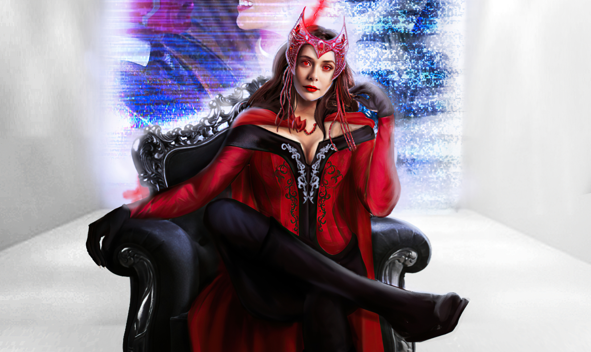 2048x1220 Resolution Wanda Maximoff Poster Art 2048x1220 Resolution ...
