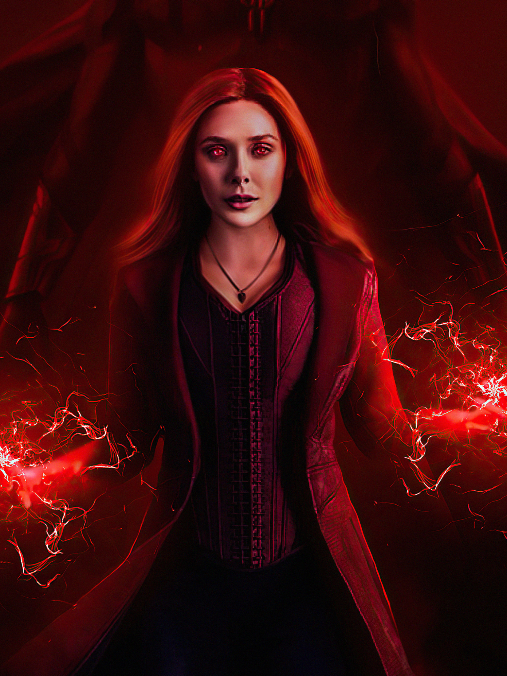 1650x2200 Resolution Wanda Vision RedArt 1650x2200 Resolution Wallpaper ...