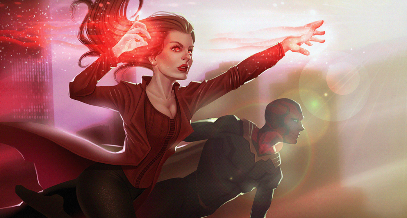 1400x750 Resolution WandaVision Comic Art 1400x750 Resolution Wallpaper ...