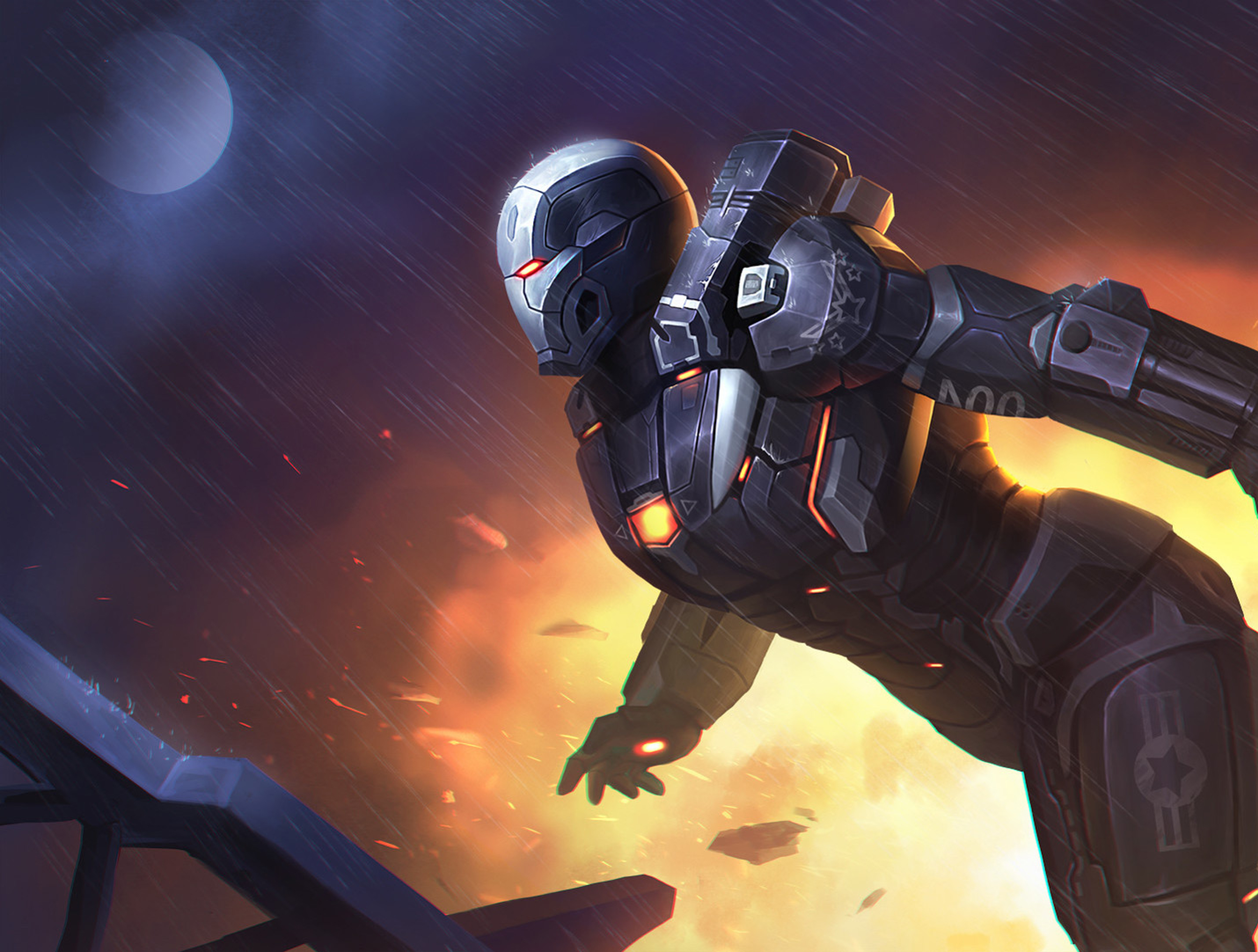 3840x2906 Resolution War Machine in Avengers Endgame Movie 3840x2906 ...