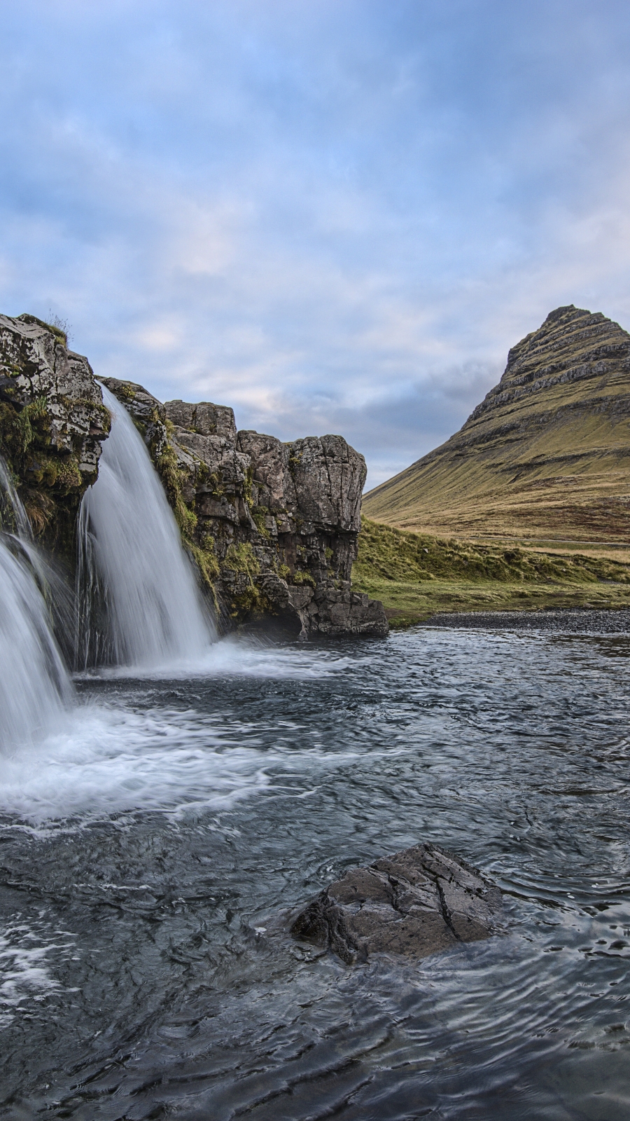 900x1600 Resolution waterfalls, hills, iceland 900x1600 Resolution ...