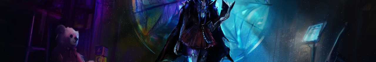 1280x212 Resolution Wednesday Addams Fun Colorful Art 1280x212 ...