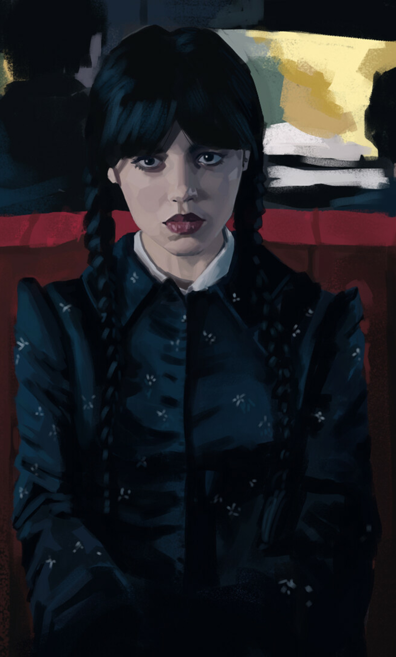 1280x2120 Wednesday Addams Netflix Digital iPhone 6 plus Wallpaper, HD ...
