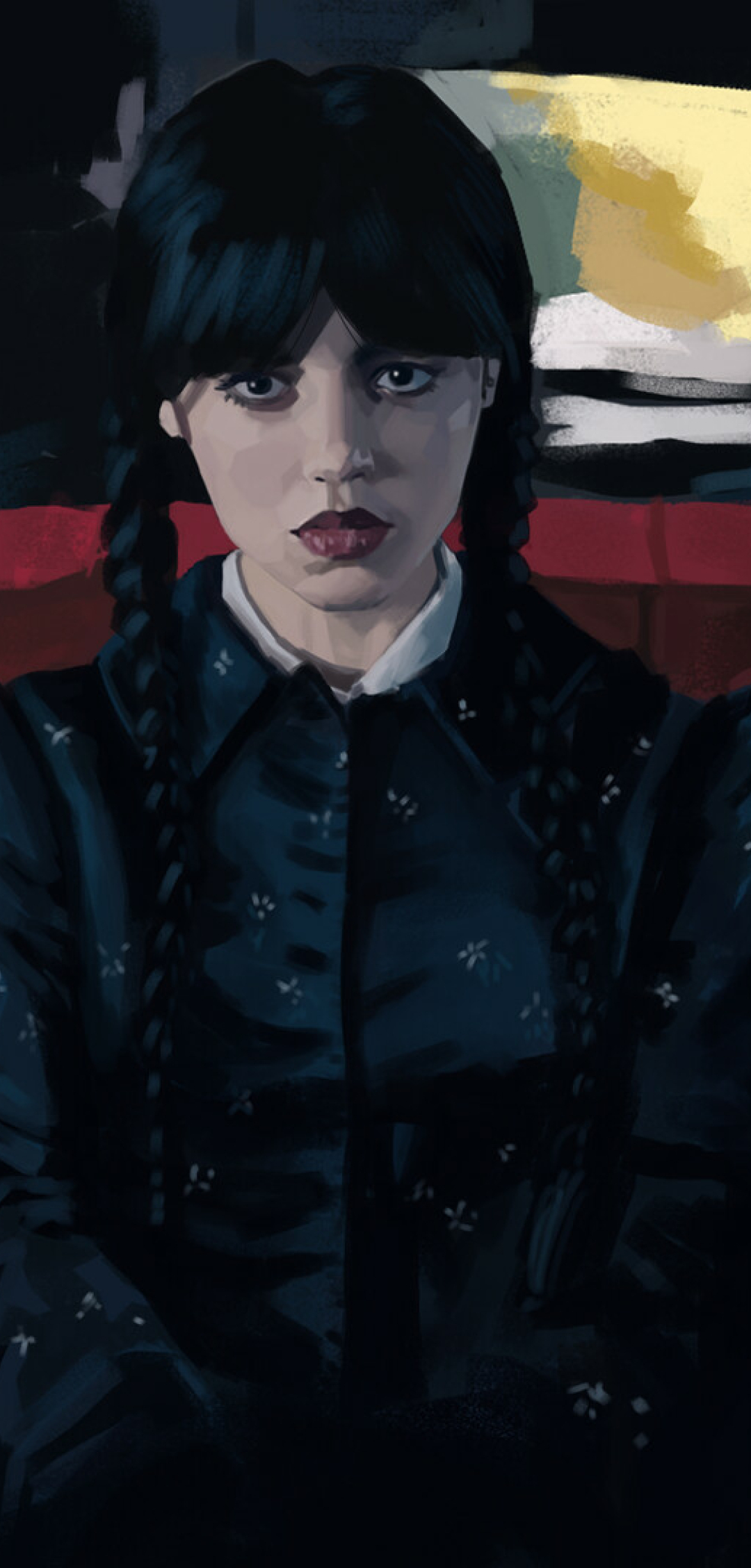1080x2256 Wednesday Addams Netflix Digital 1080x2256 Resolution ...