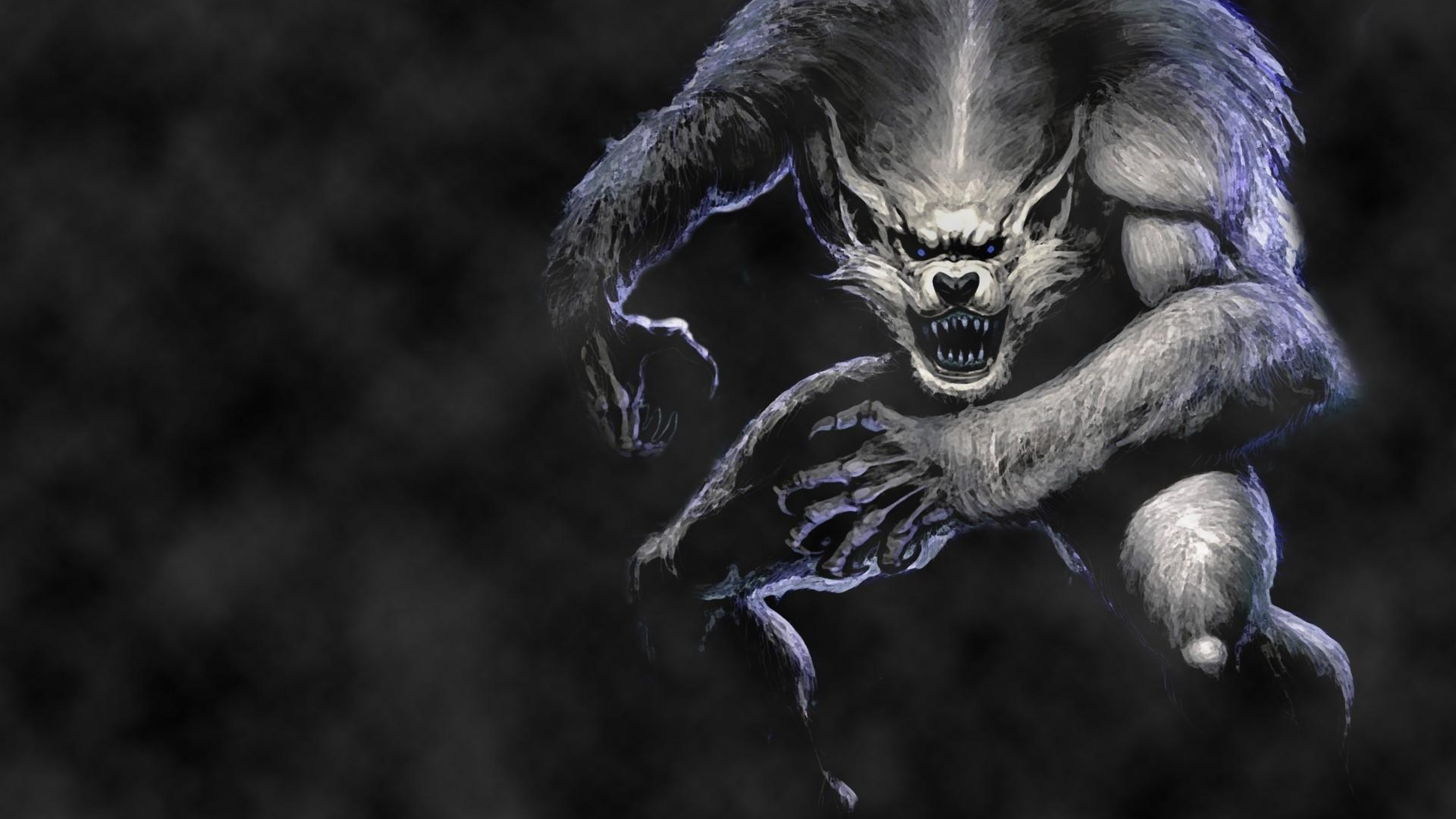 5120x2880 Resolution werewolf, wolf, jump 5K Wallpaper - Wallpapers Den
