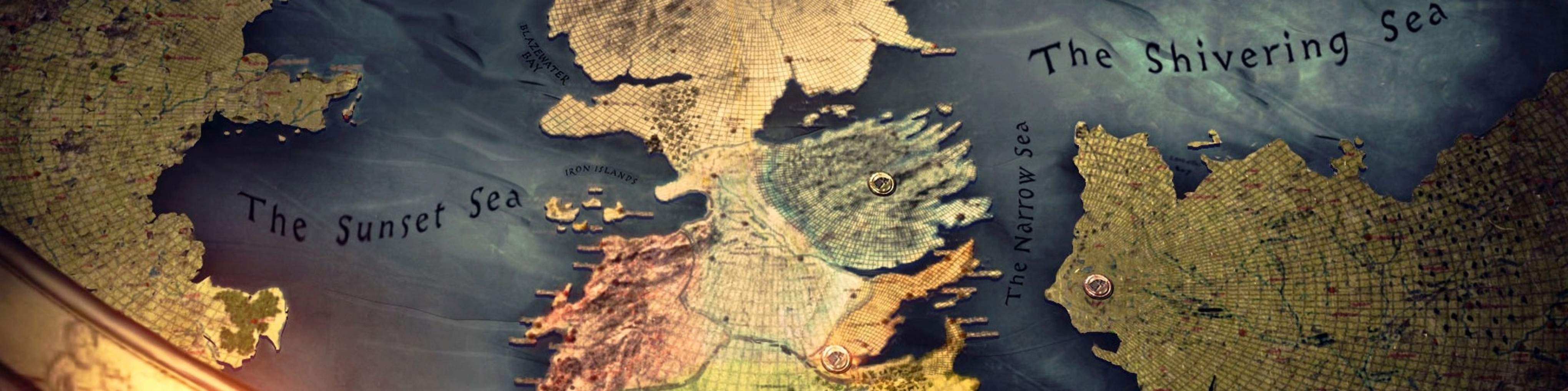 4080x1020 Resolution Westeros Map Game Of Thrones Tv Show Wallpaper ...