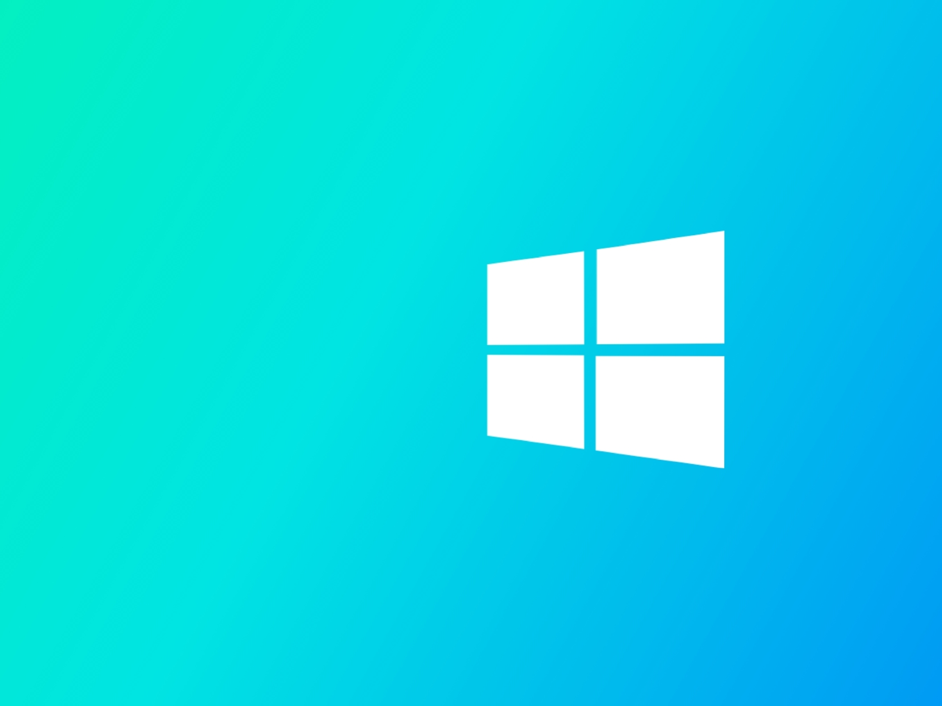 1920x1440 Resolution Windows 10 Cyan Logo 1920x1440 Resolution ...