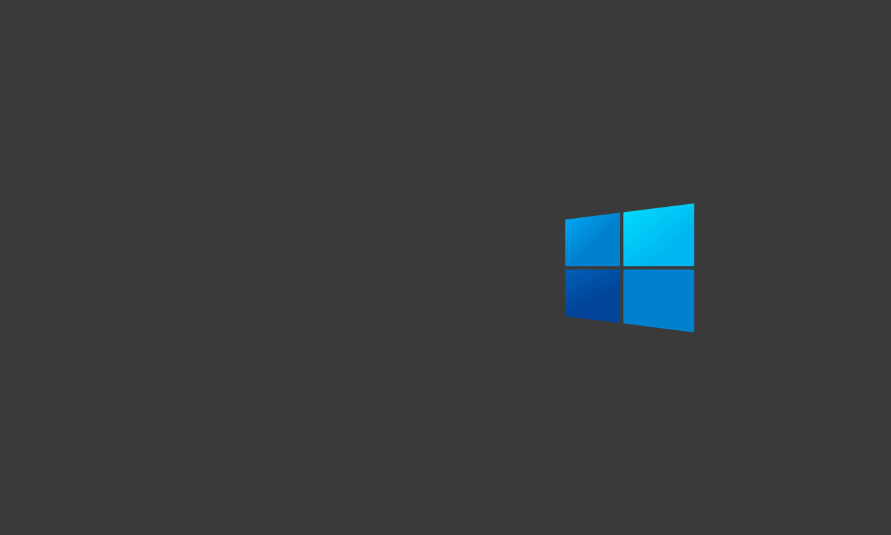 1280x768 Resolution Windows 10 Dark Logo Minimal 1280x768 Resolution ...