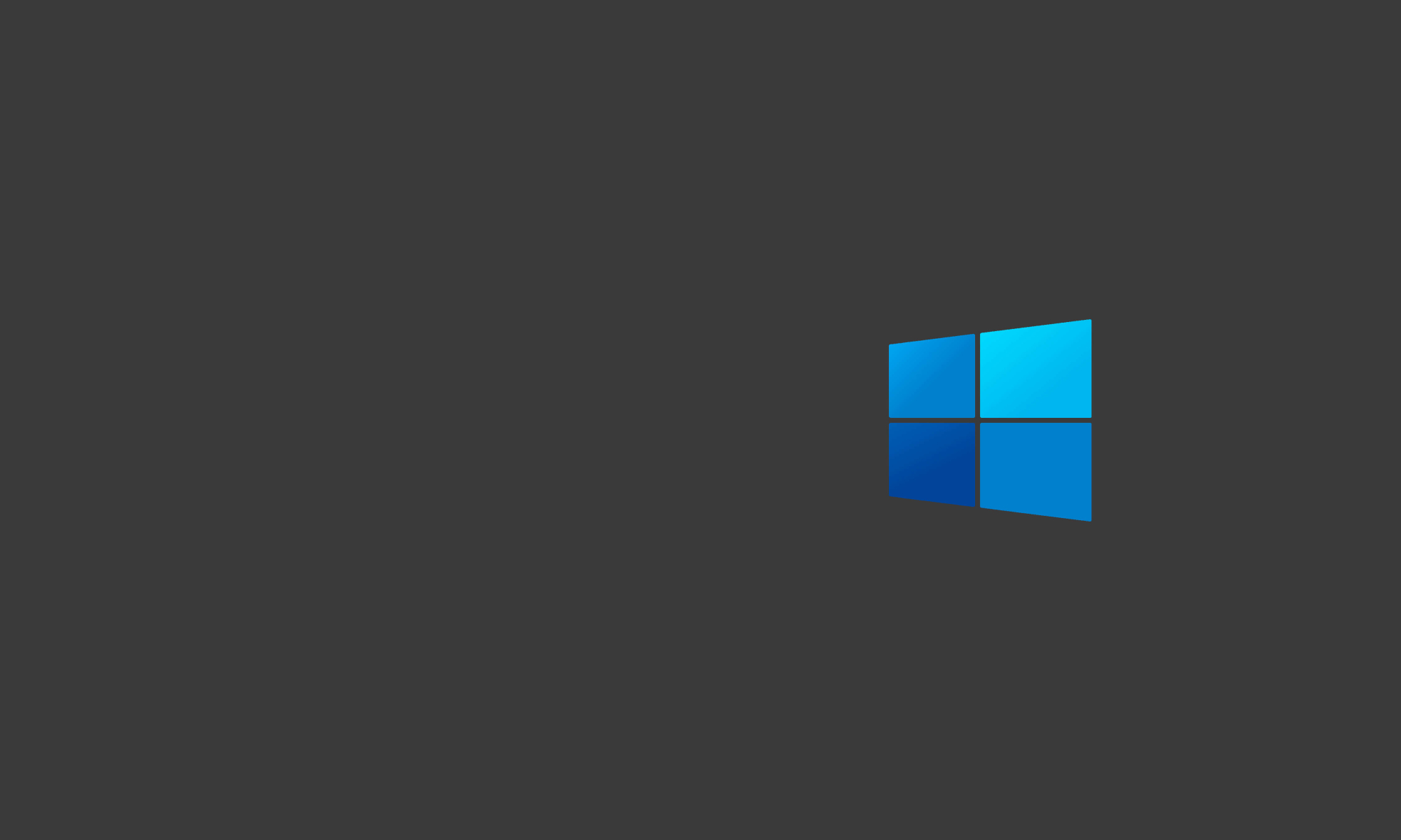 2000x1200 Resolution Windows 10 Dark Logo Minimal 2000x1200 Resolution ...
