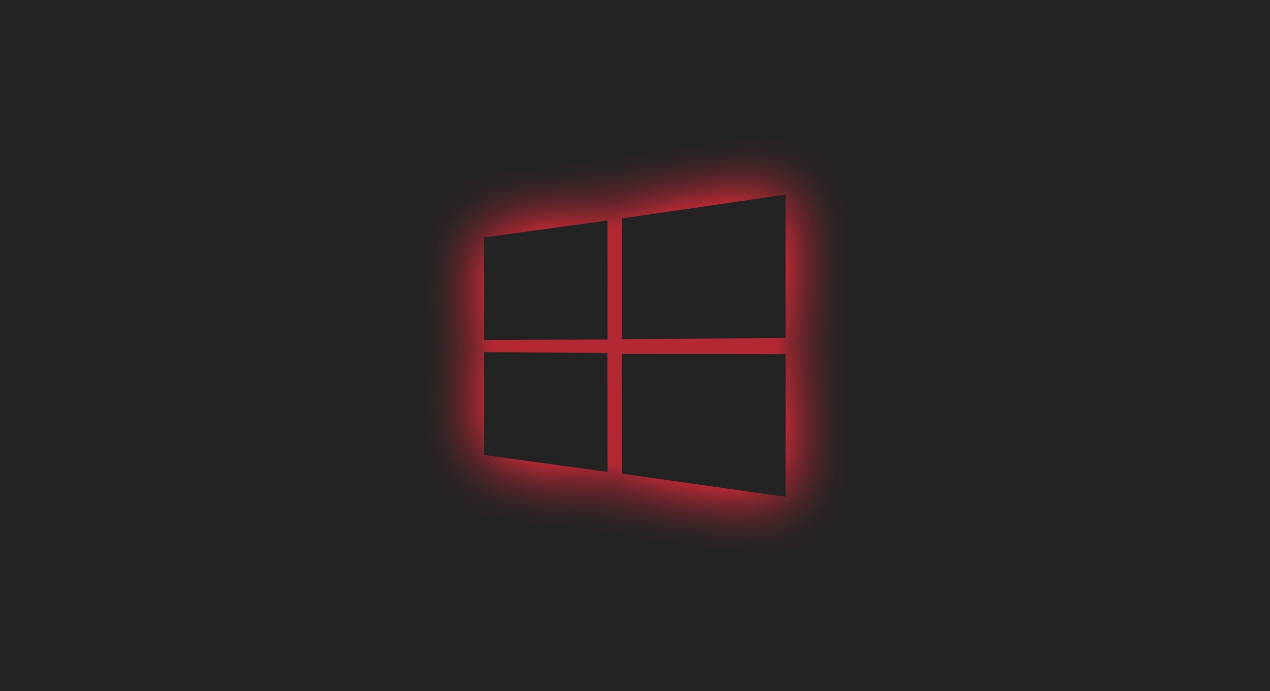 2560x1394 Resolution Windows 10 Logo Red Neon 2560x1394 Resolution ...
