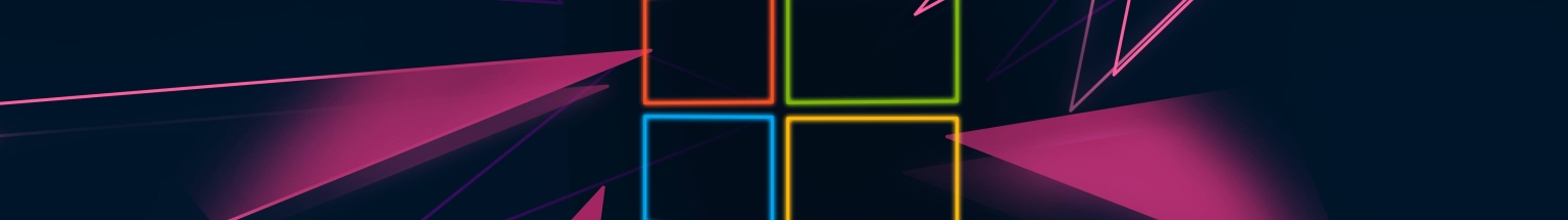 1536x215 Windows 10 Neon Logo 1536x215 Resolution Wallpaper, HD ...