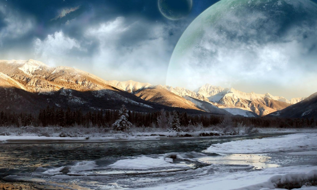 1280x769 Resolution wood, winter, sky 1280x769 Resolution Wallpaper ...