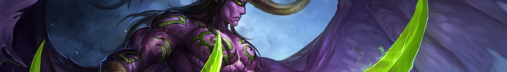 1668x238 Resolution World Of Warcraft Illidan Stormrage Art 1668x238 ...