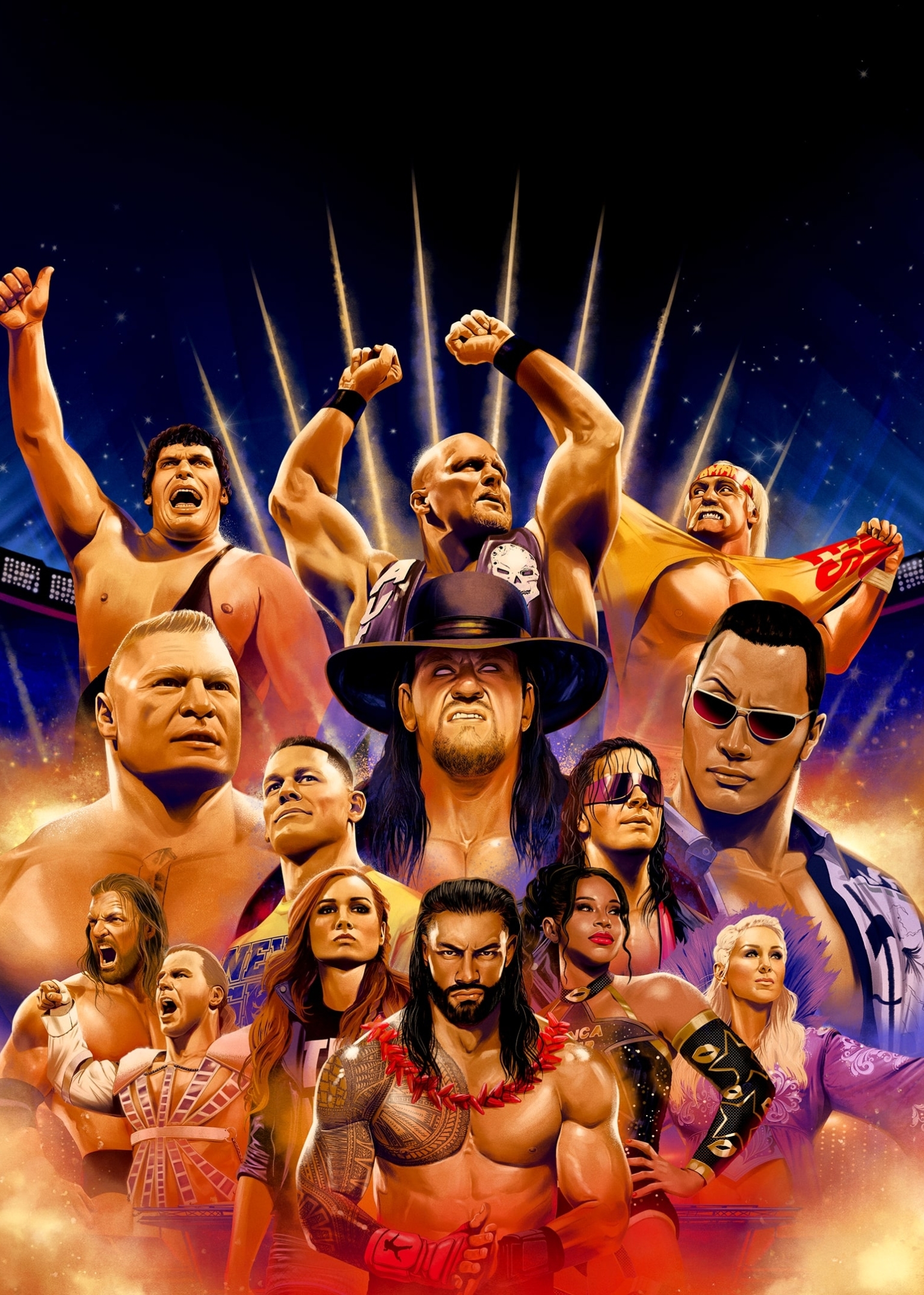 1536x2152 Resolution WWE 2K Gaming 2024 1536x2152 Resolution Wallpaper ...