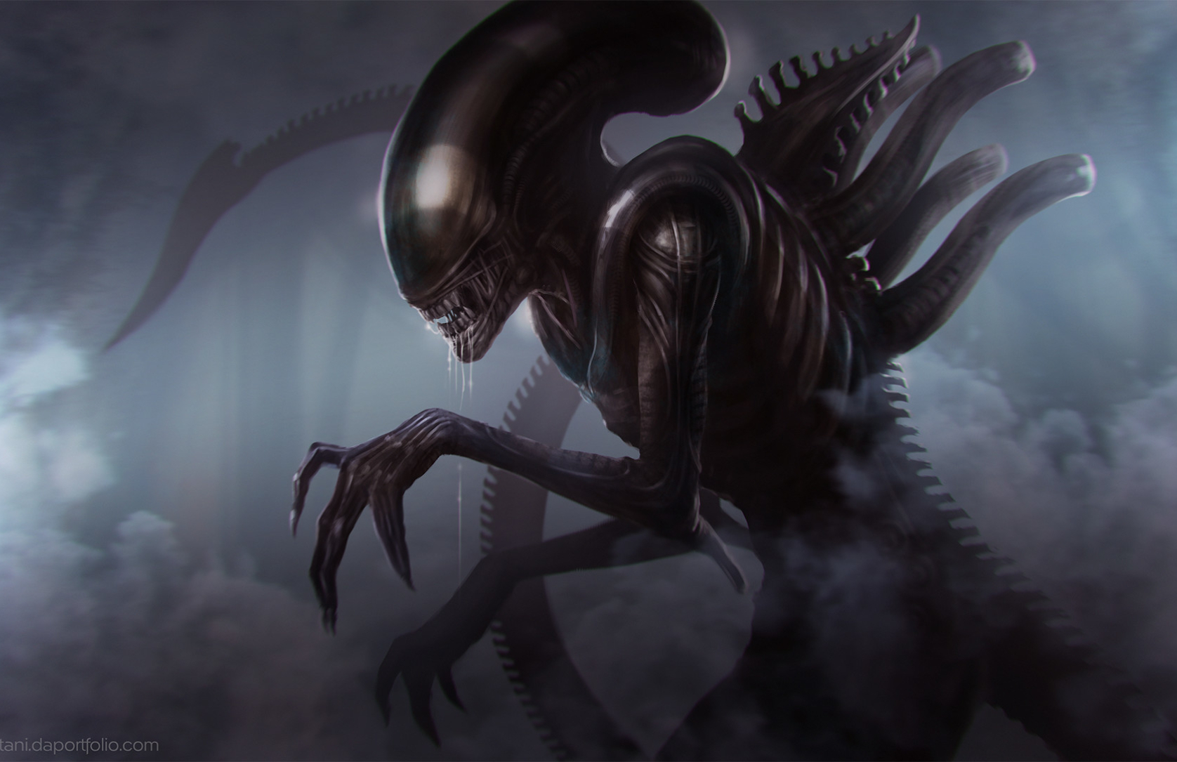 1676x1085 Xenomorph Queen 1676x1085 Resolution Wallpaper, HD Fantasy 4K ...