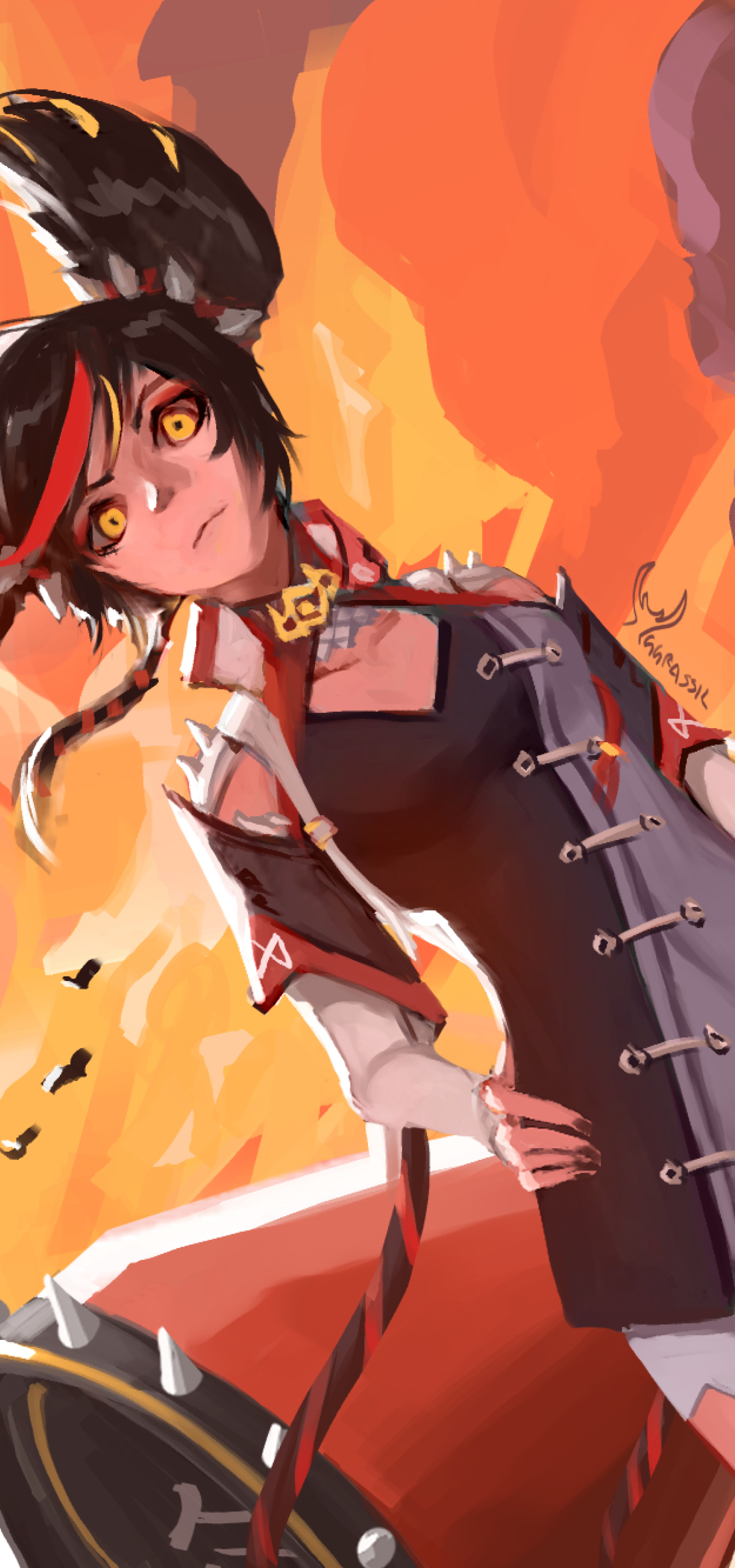 1500x3200 Resolution Xinyan Genshin Impact Digital Art 1500x3200 ...