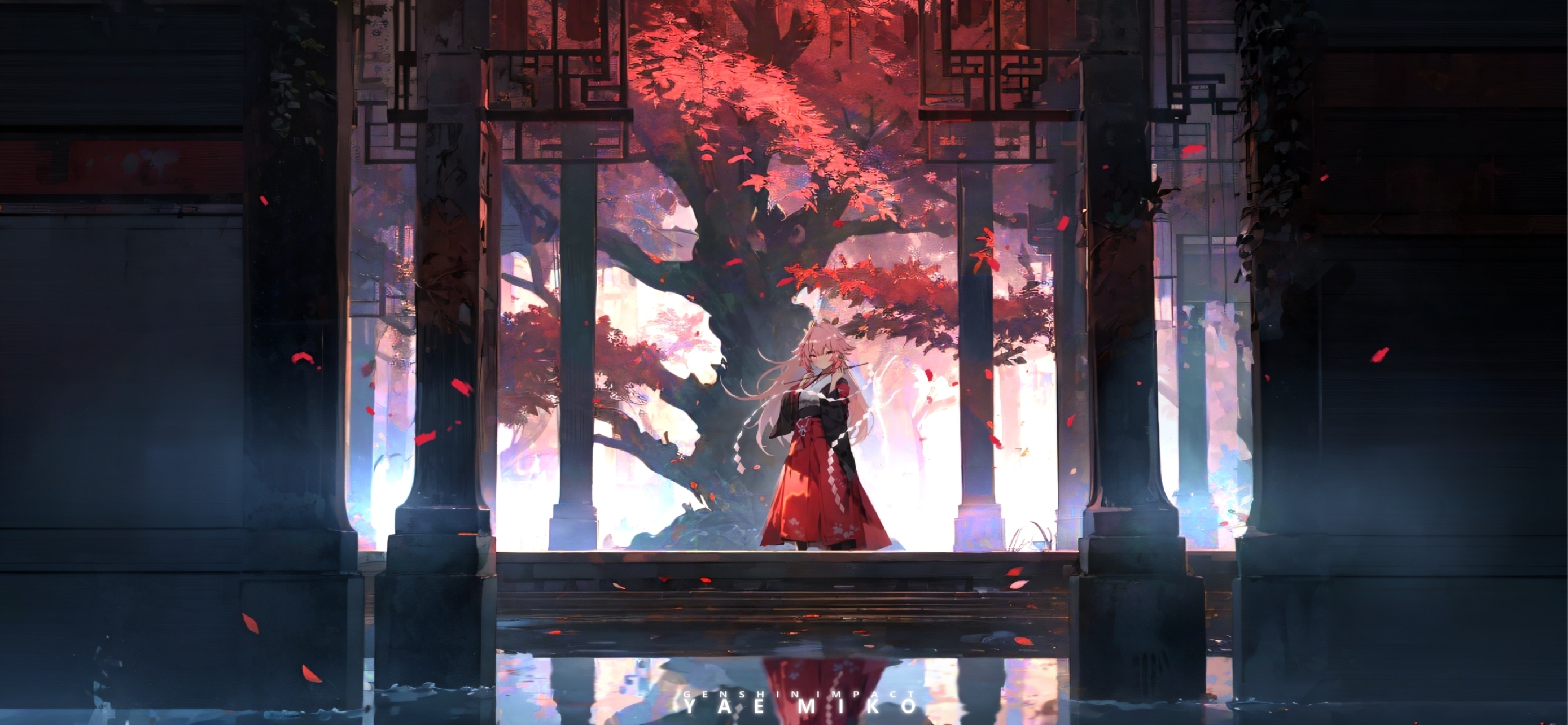 2778x1284 Resolution Yae Miko Guuji Cool Portrait Genshin Impact ...