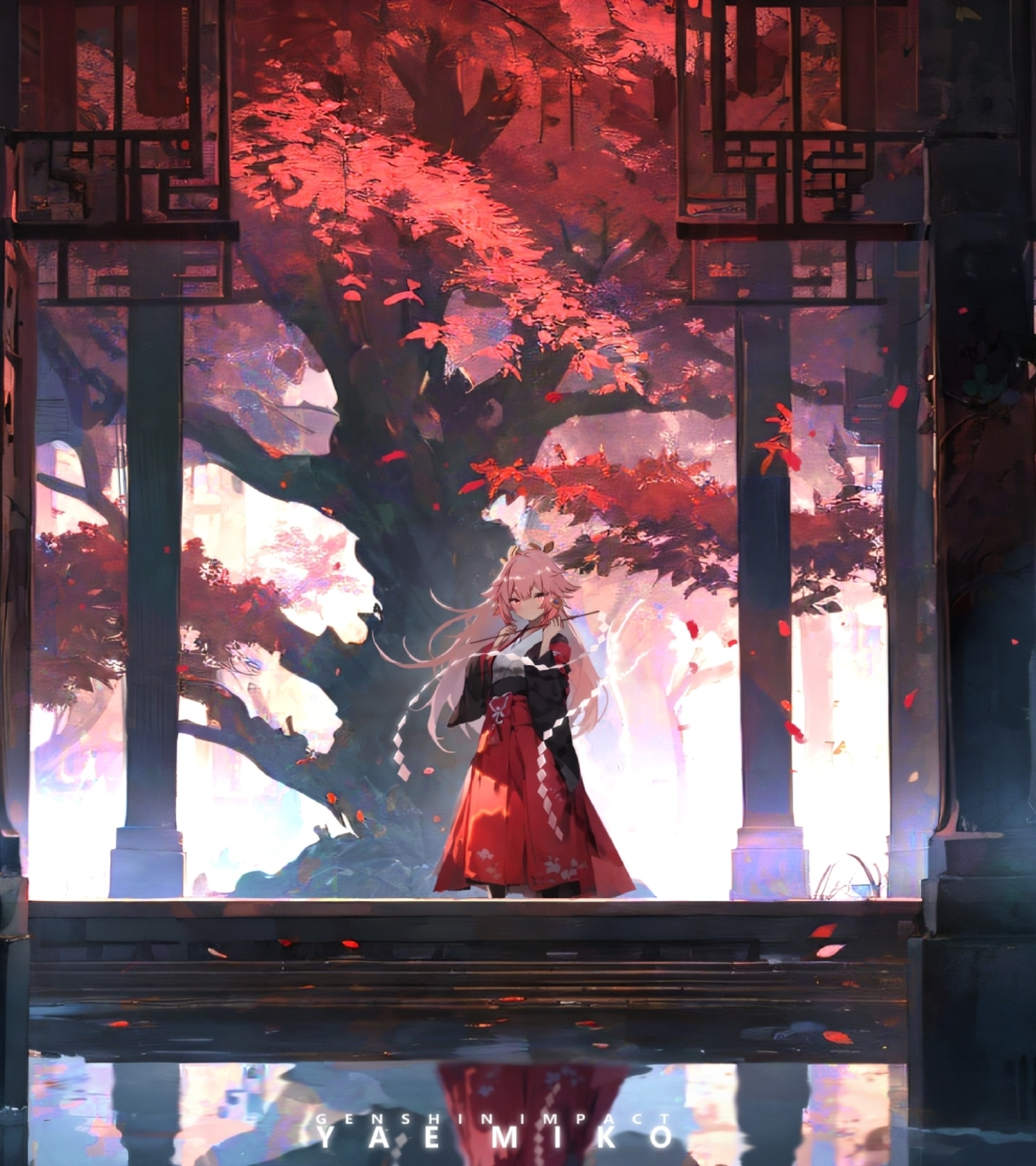 3840x4320 Resolution Yae Miko Guuji Cool Portrait Genshin Impact ...
