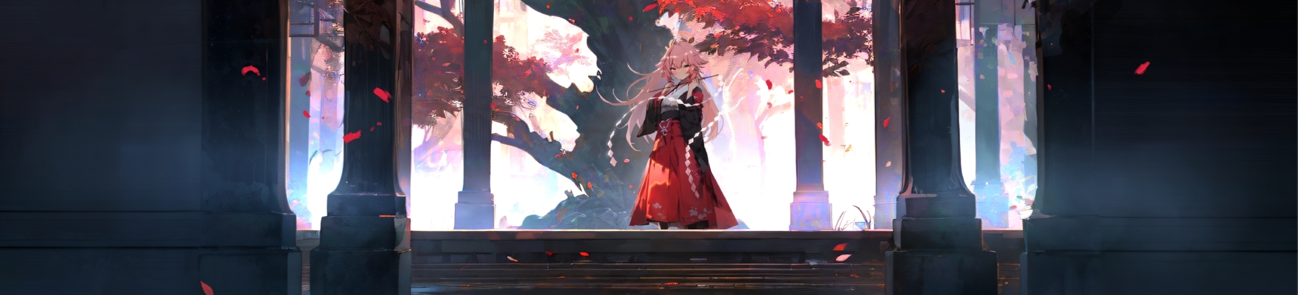 4480x1020 Resolution Yae Miko Guuji Cool Portrait Genshin Impact ...