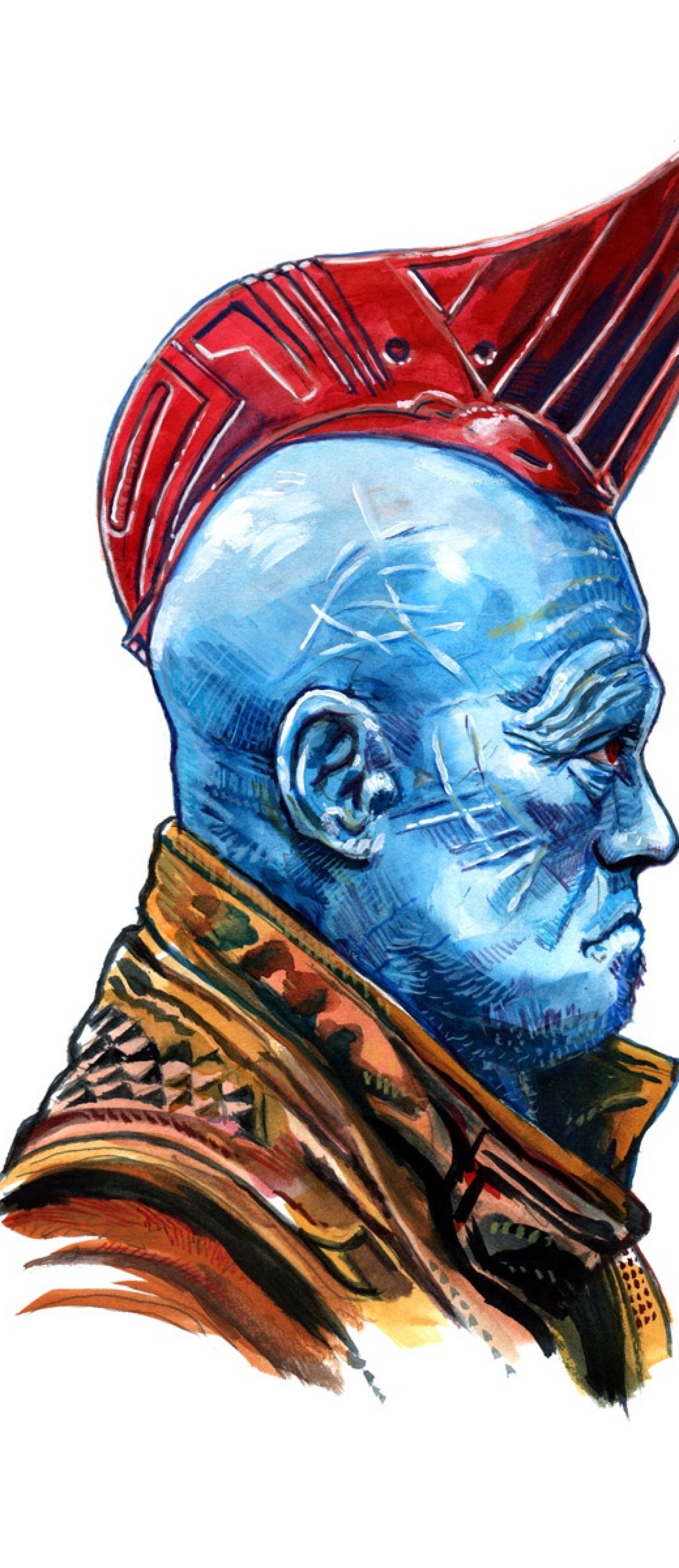 1664x3840 Resolution Yondu Guardians Of The Galaxy Minimalism 1664x3840 ...