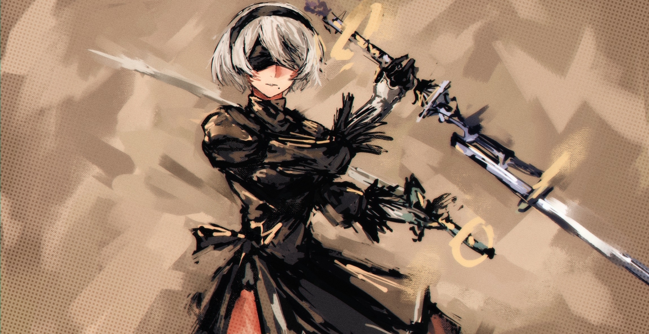 2174x1120 YoRHa No.2 Type B 2174x1120 Resolution Wallpaper, HD Anime 4K ...