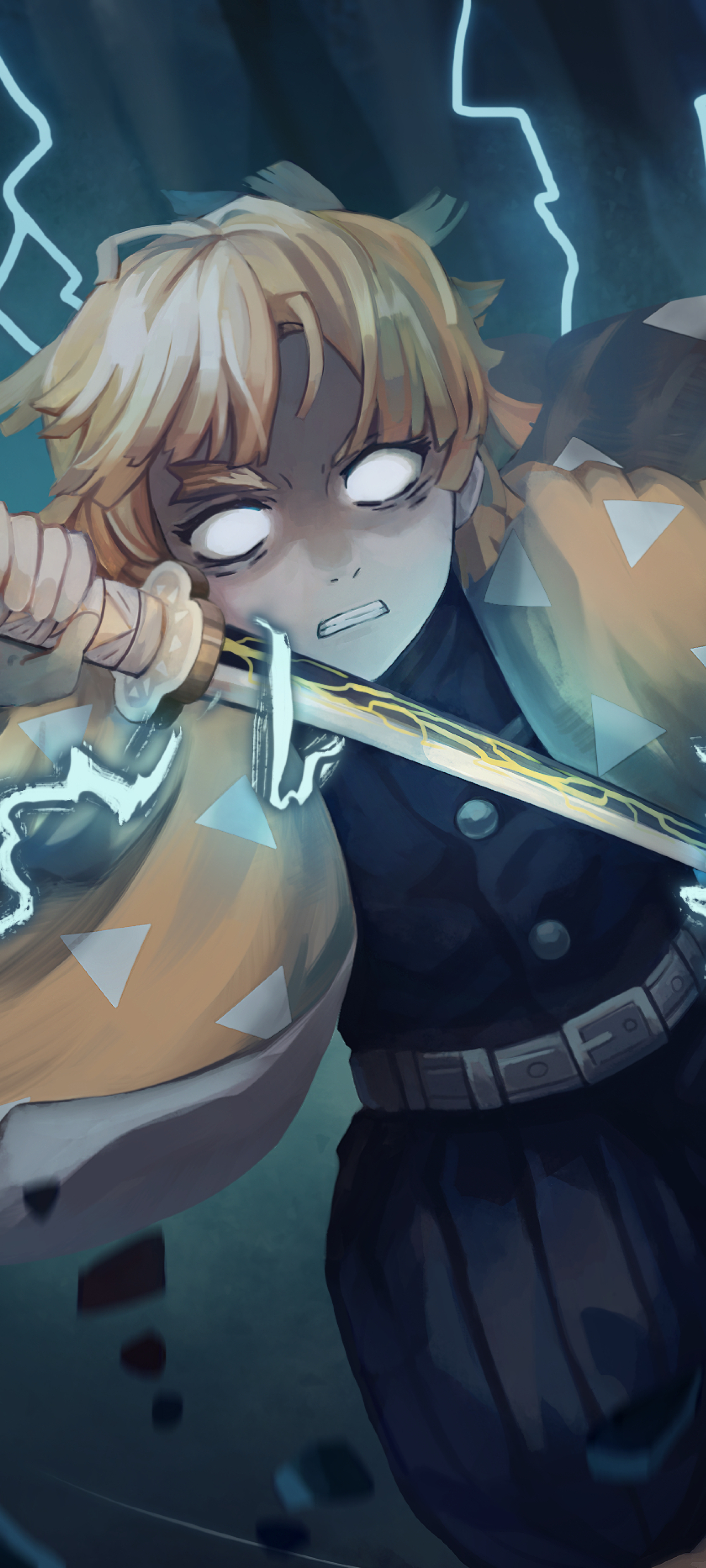 1840x4089 Resolution Zenitsu Agatsuma Fight Mode 1840x4089 Resolution ...
