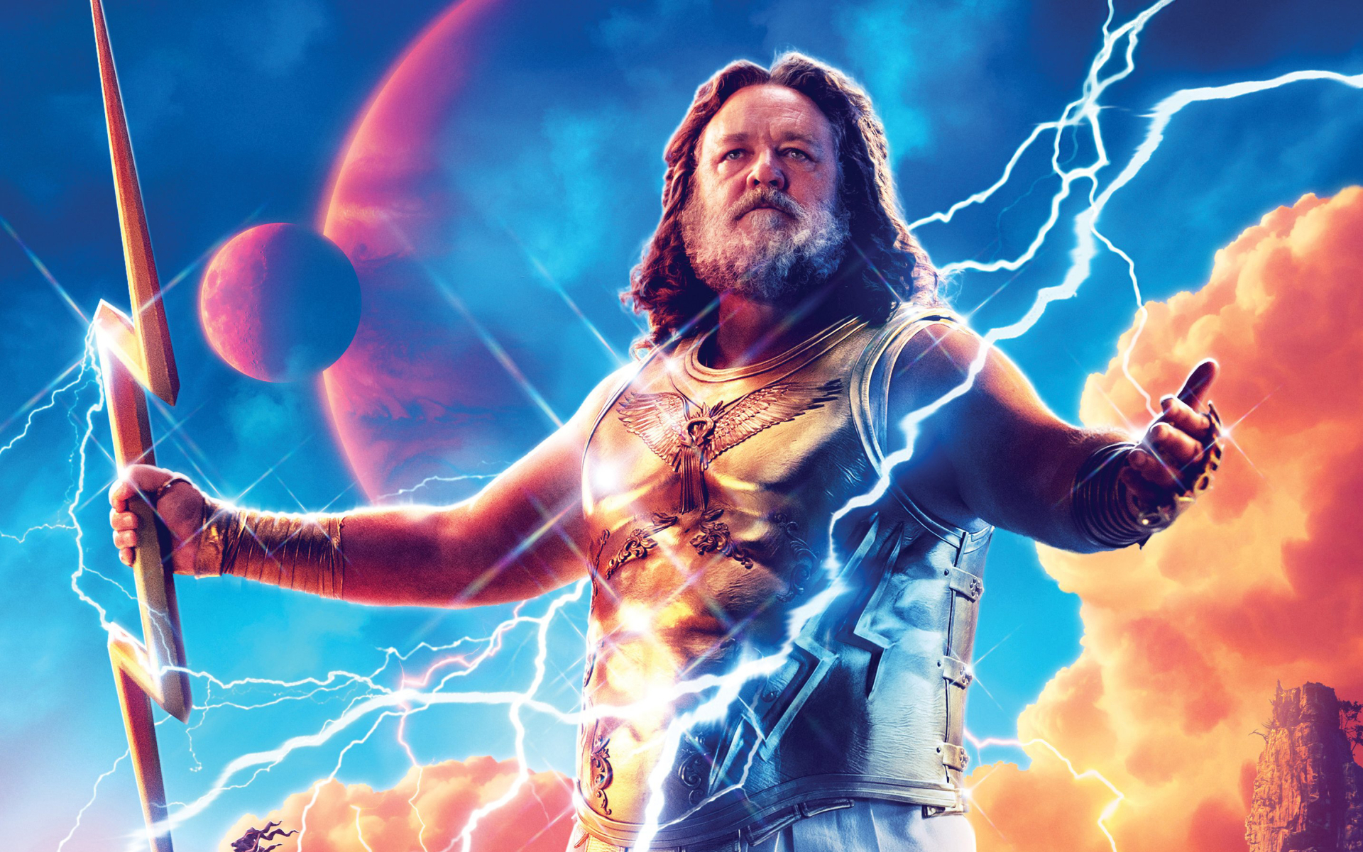 1920x1201 Resolution Zeus Thor Love and Thunder Russell Crowe 1920x1201 ...