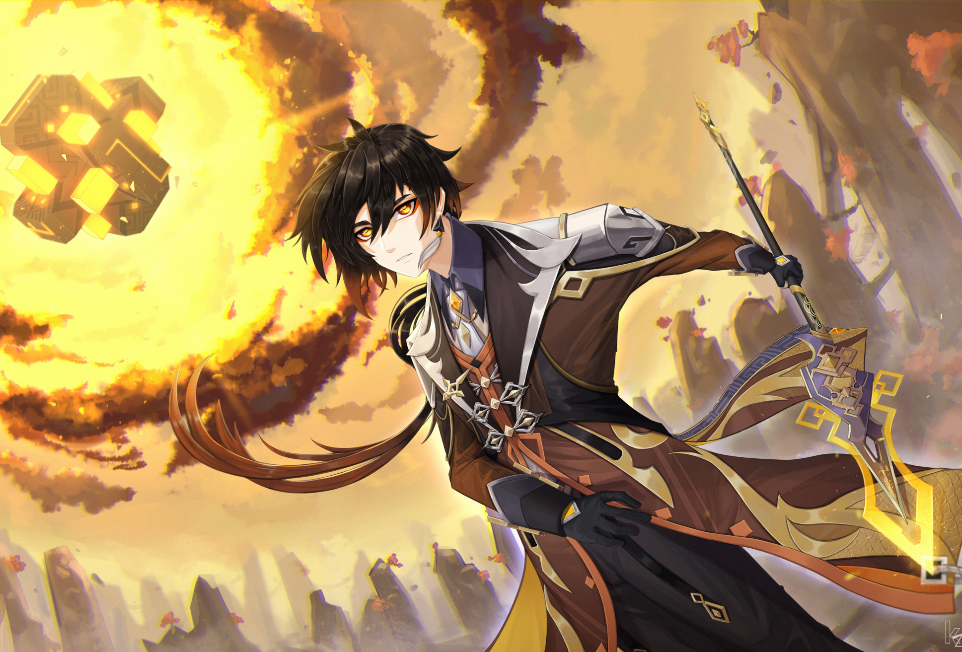 1937x1313 Resolution Zhongli 2021 Genshin Impact 1937x1313 Resolution ...