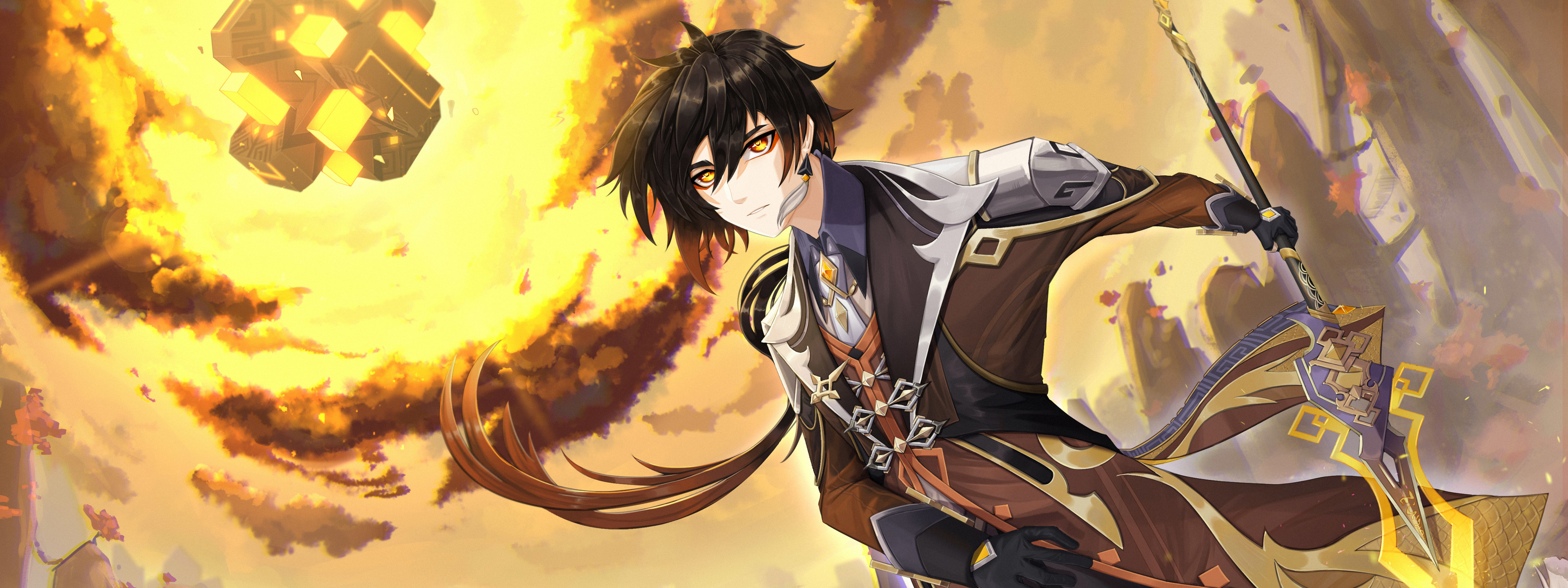 3840x1440 Resolution Zhongli 2021 Genshin Impact 3840x1440 Resolution ...