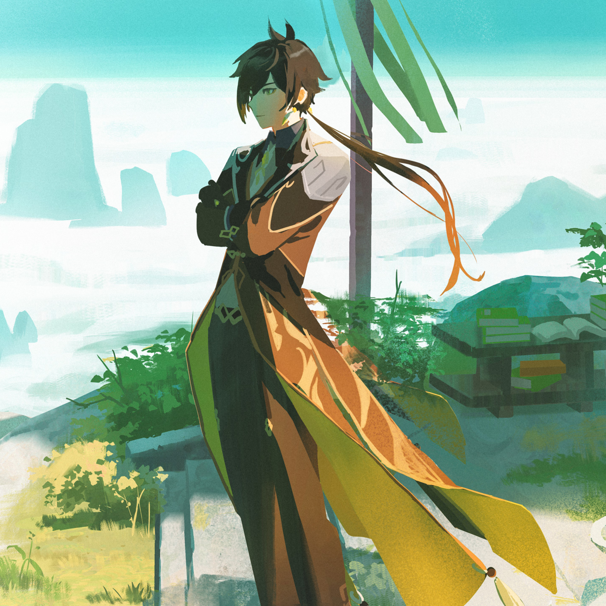 2048x2048 Zhongli 2022 Genshin Impact Art Ipad Air Wallpaper, HD Games ...