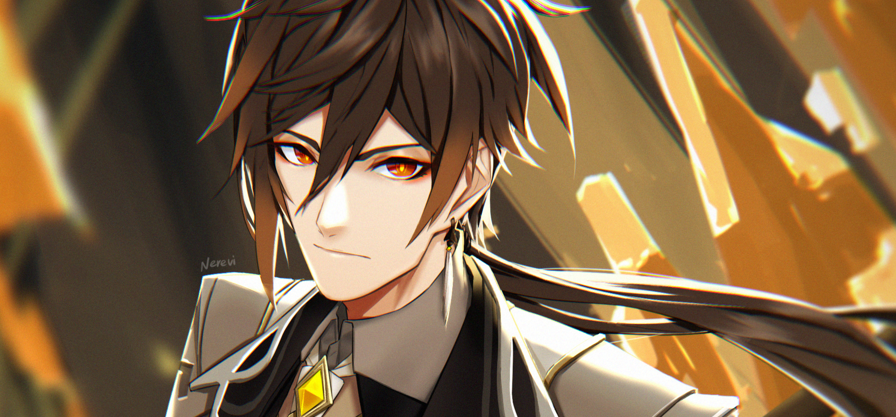 3088x1440 Resolution Zhongli FanArt Genshin Impact 3088x1440 Resolution ...