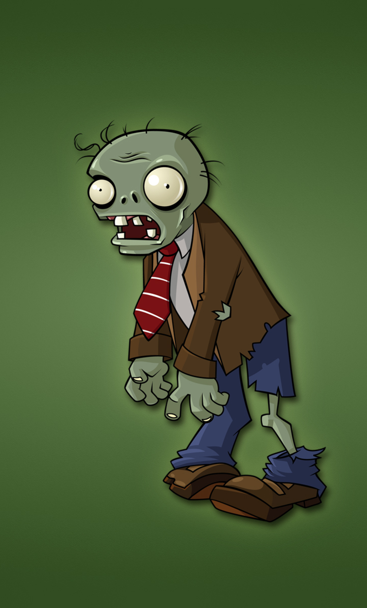 1280x2120 Resolution zombies, plants vs zombies, green background ...