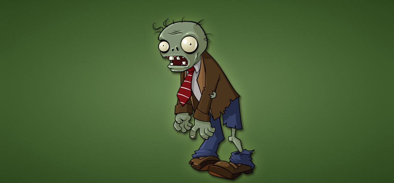 1288x600 Resolution zombies, plants vs zombies, green background ...