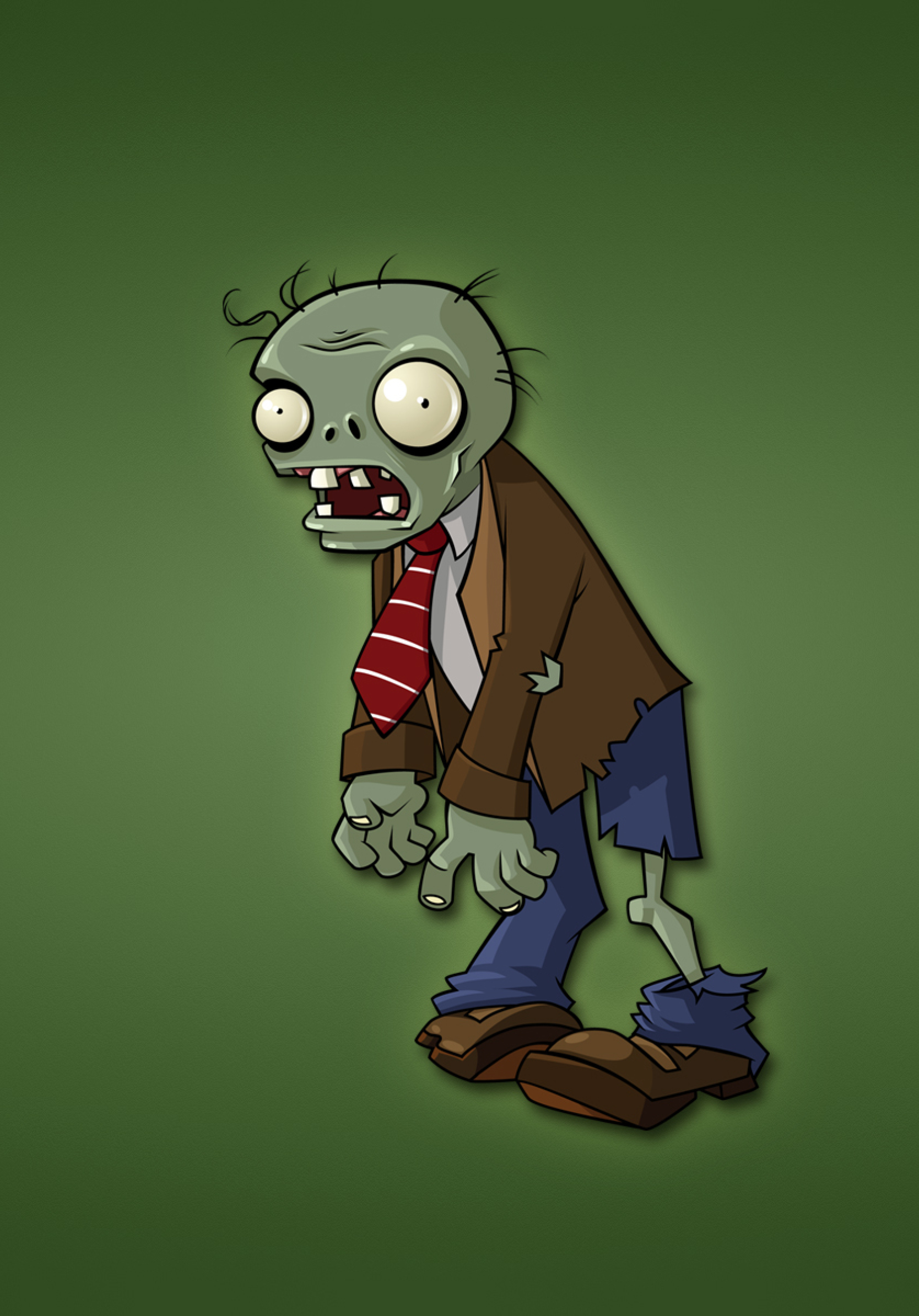1668x2388 Resolution zombies, plants vs zombies, green background ...