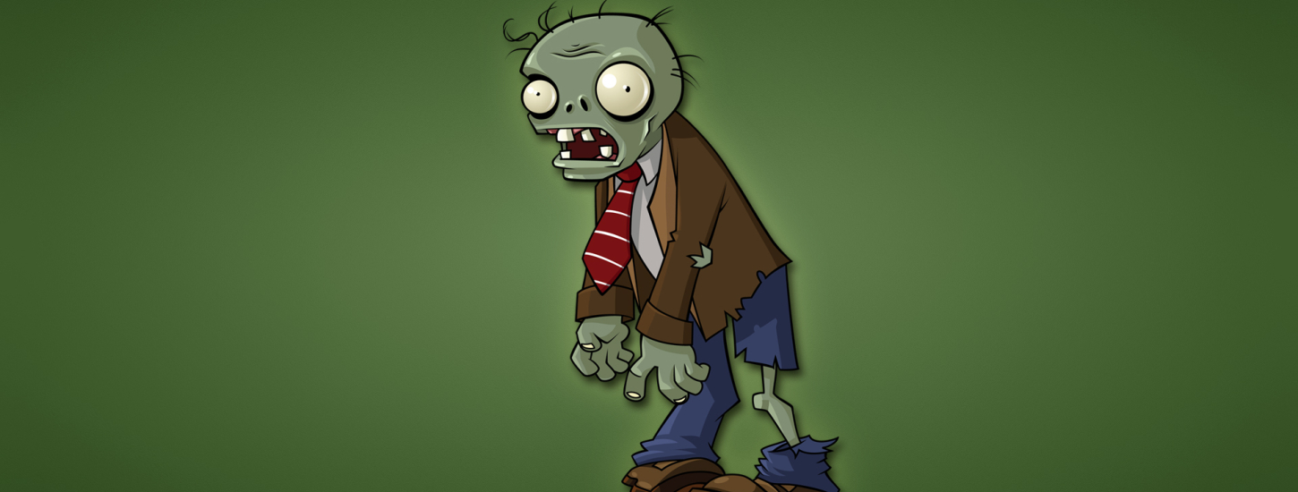 1450x550 Resolution zombies, plants vs zombies, green background ...